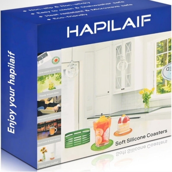 Dining | Silicone Coaster Set Of 6 | Poshmark